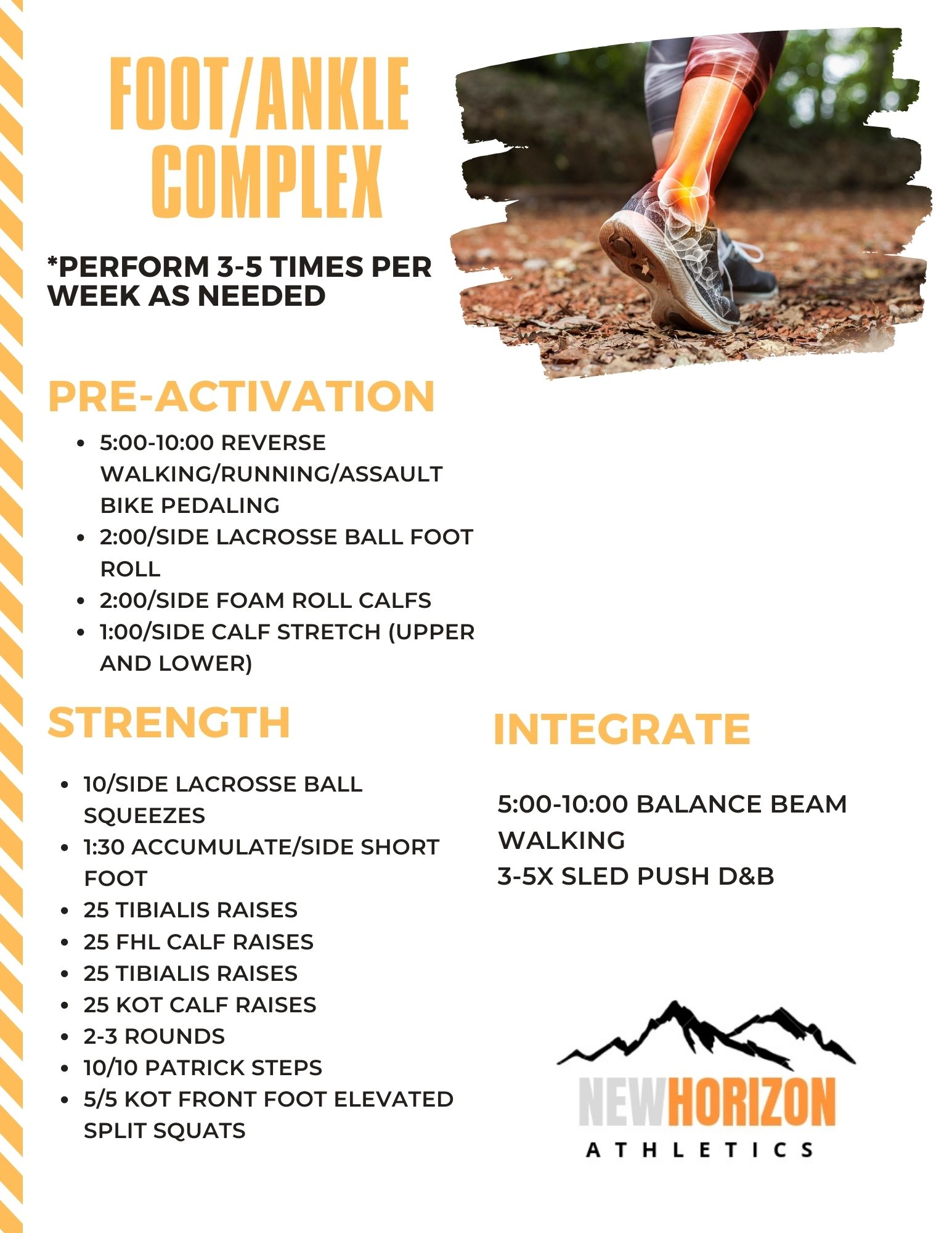 Foot Ankle Complex – New Horizon Athletics